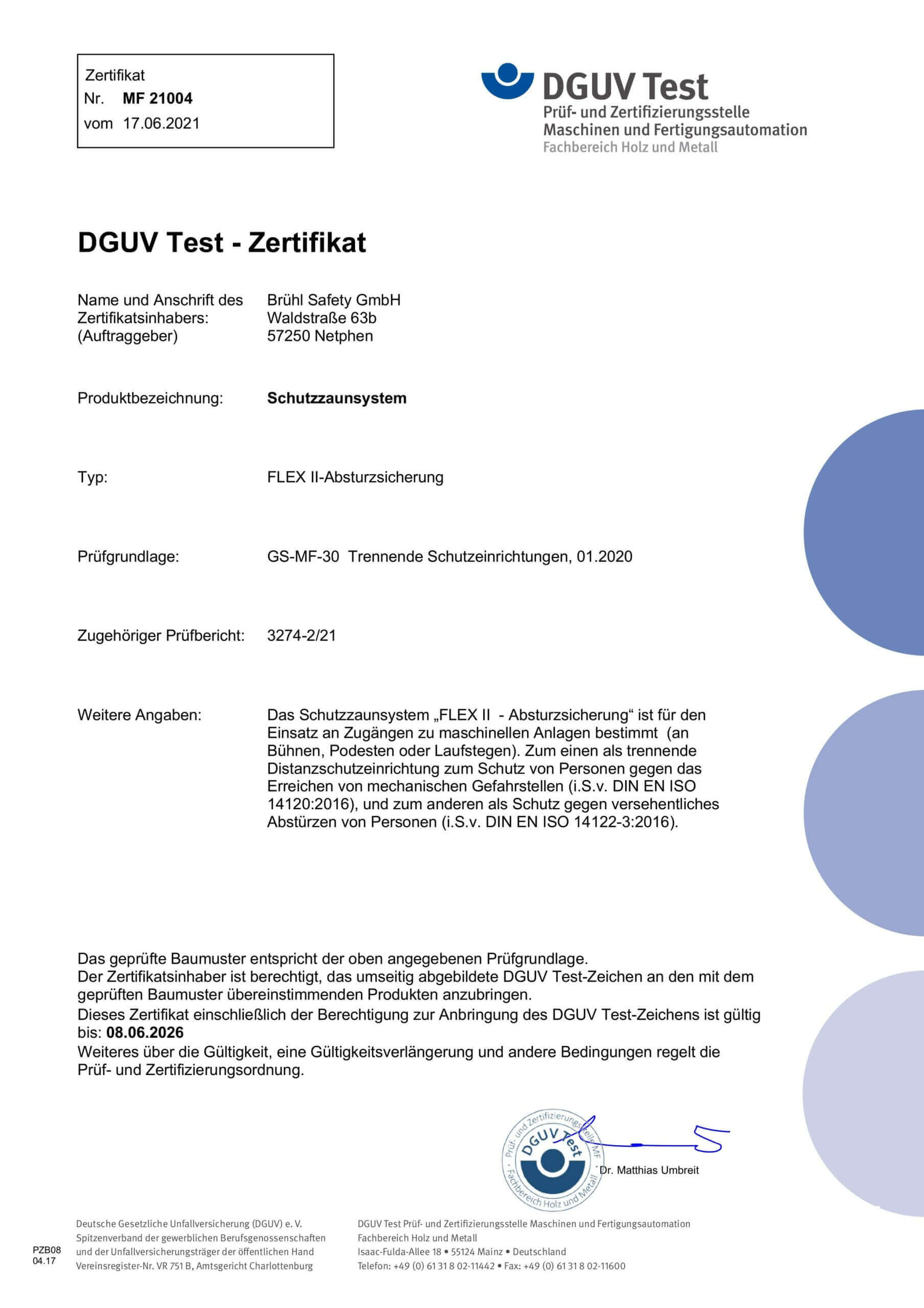 Downloads Schutzzaunsysteme & Maschinenschutztore